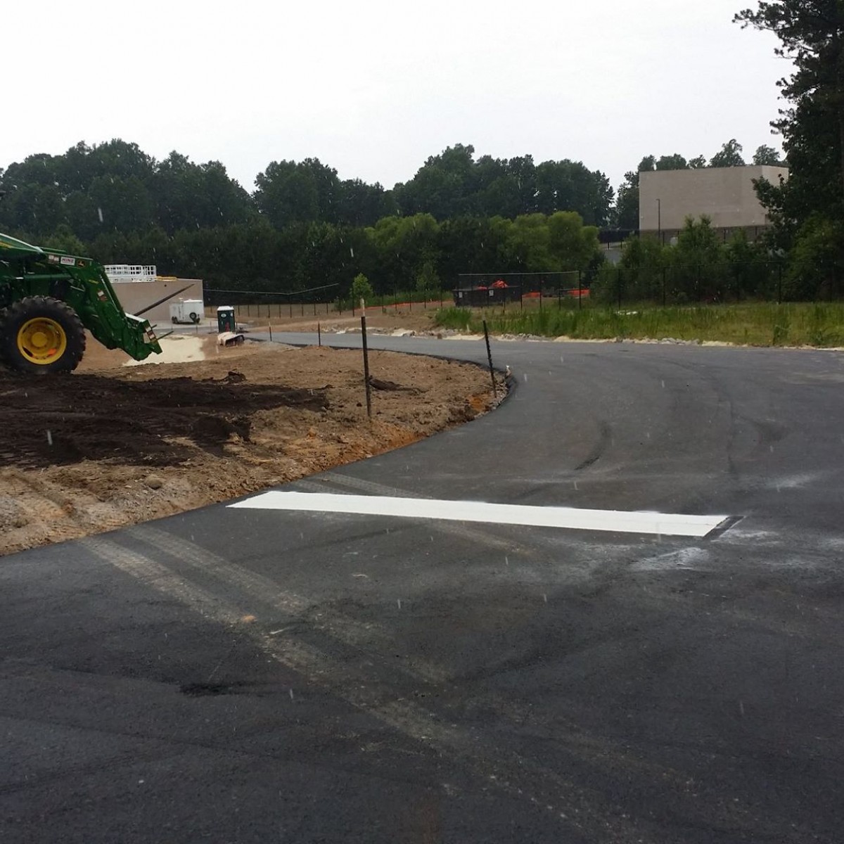 Zebulon Thermoplastic Stop Bar | Projects | Sealcoating, Line Striping ...